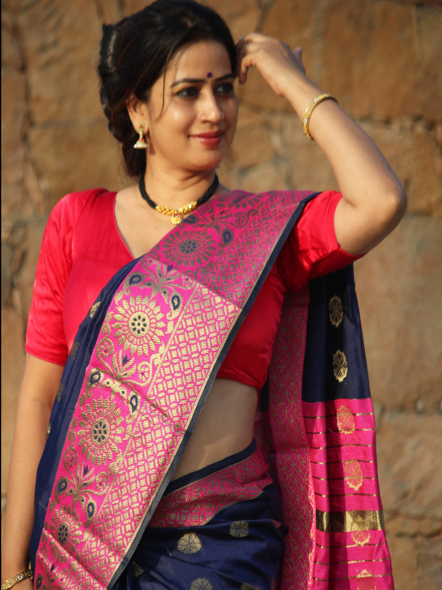 Megha Rathod In Banarsi Sari. Available In 3 Colours. – Indiehues