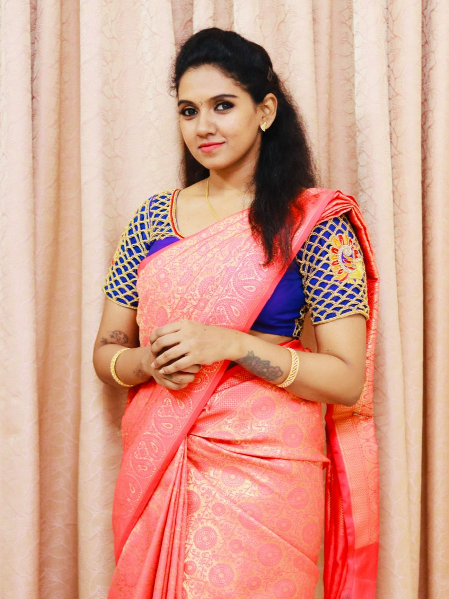 Roopa Mohan In Kanjivaram Silk Designer Saree. Available In 2 Colours ...